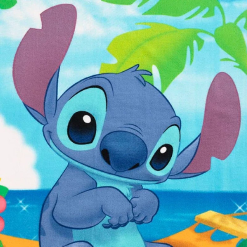 Toalla playa piscina Lilo & Stitch tropical en Almacenes Julian Sanchez